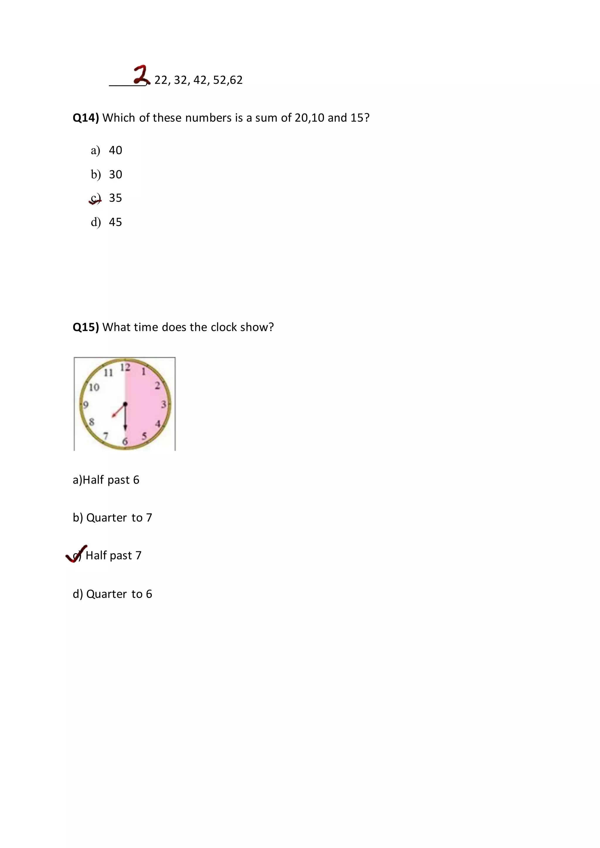 Acer ibt maths 1 , 2 , 3 , 4 | DOCX