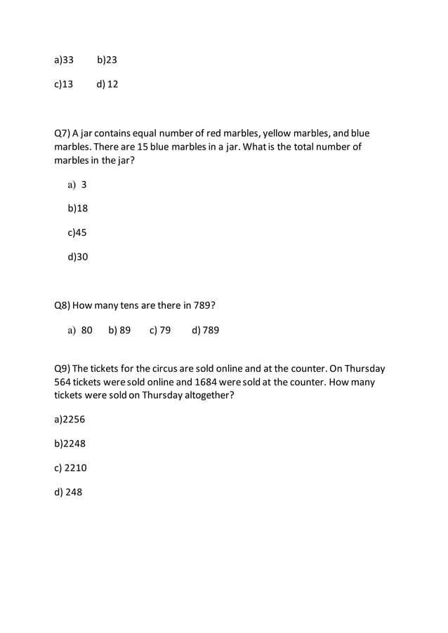 Acer ibt maths 1 , 2 , 3 , 4 | DOCX | Hinduism | Religion & Spirituality