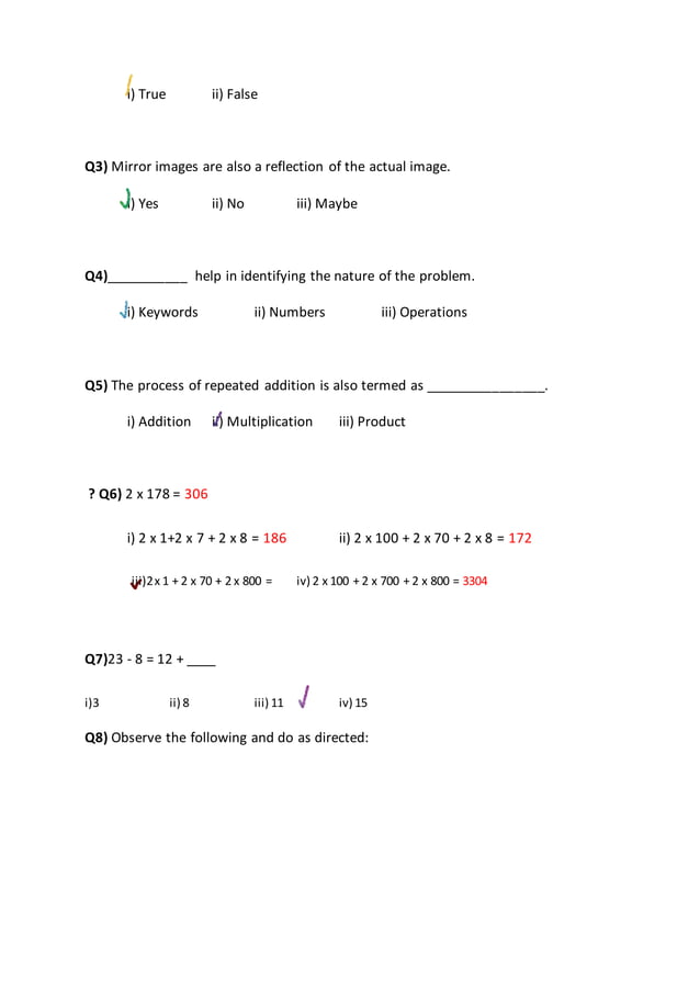 Acer ibt maths 1 , 2 , 3 , 4 | DOCX | Hinduism | Religion & Spirituality