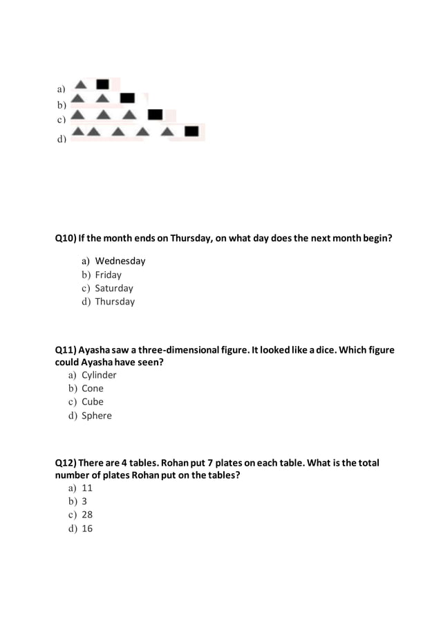 Acer ibt maths 1 , 2 , 3 , 4 | DOCX | Hinduism | Religion & Spirituality