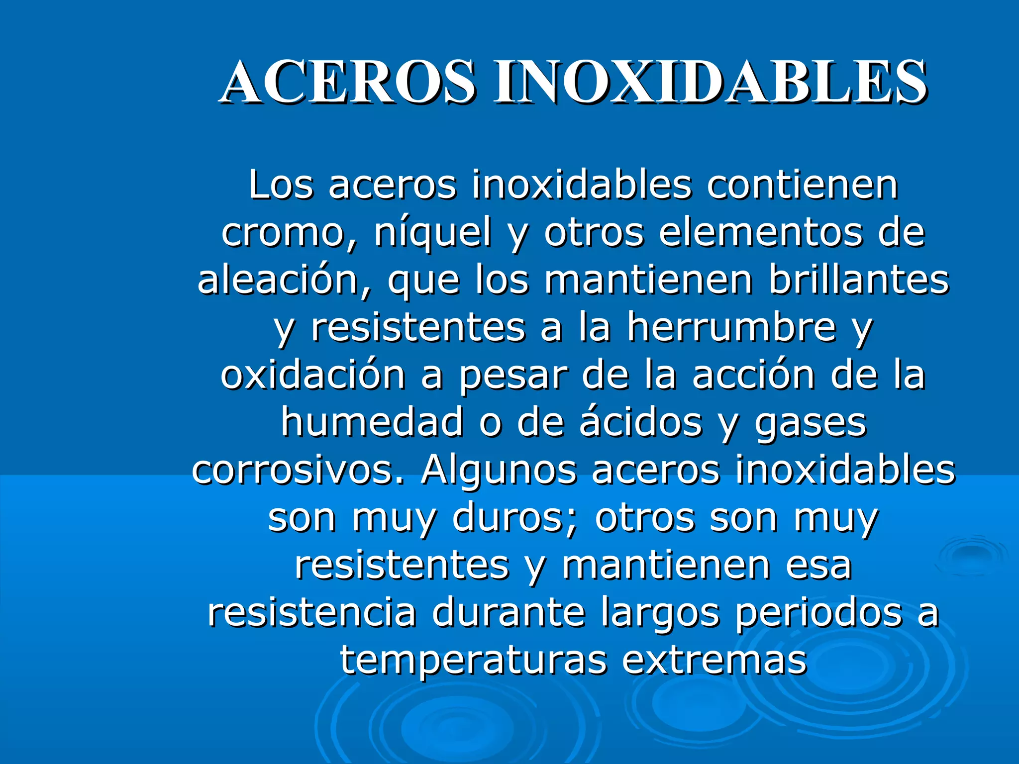 Aceros y tipos de aceros | PPS