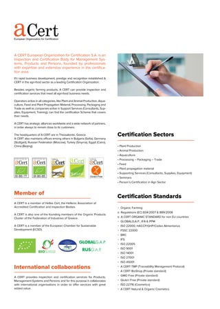 A CERT European Organization for Certification SA - Your safe choice in Certification!!! | PDF ...