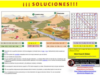 Accidentes Geográficos Para Niños