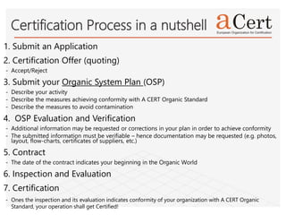 ACERT - Organic Certification | PDF | Agriculture | Industries