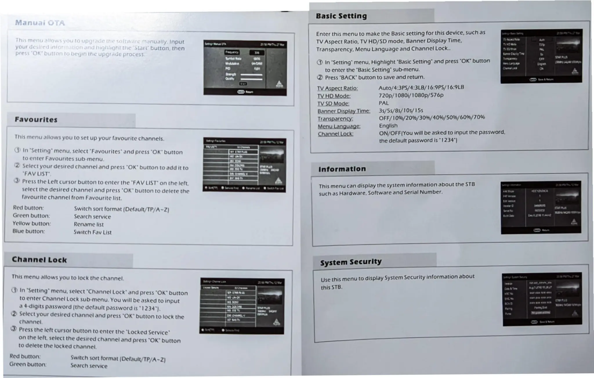 Acer TV Manual User Guides STB User Guides | PDF
