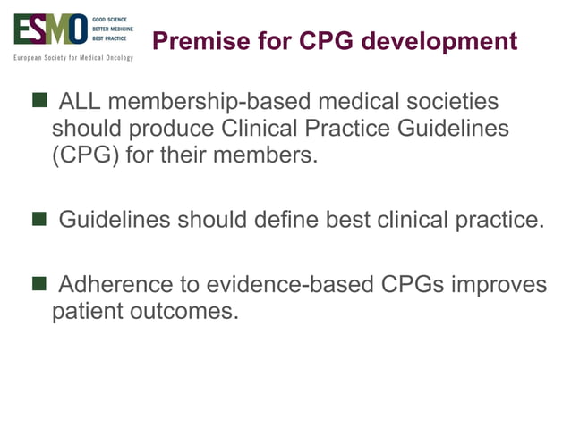 ABC1 - A. Cervantes - An introduction to ESMO guidelines | PPT