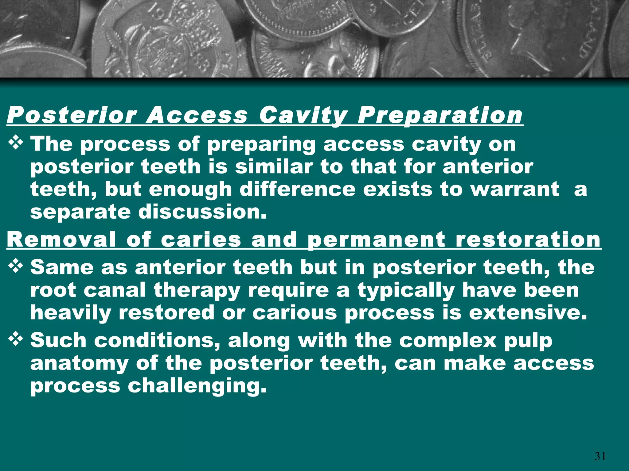 Access cavity preparation | PPT