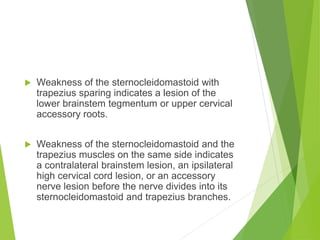 Acessory and Hypoglossal Nerves- Neurology | PPTX