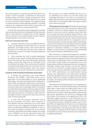 The Effects of Engineering Education and Government Policy in Driving ...