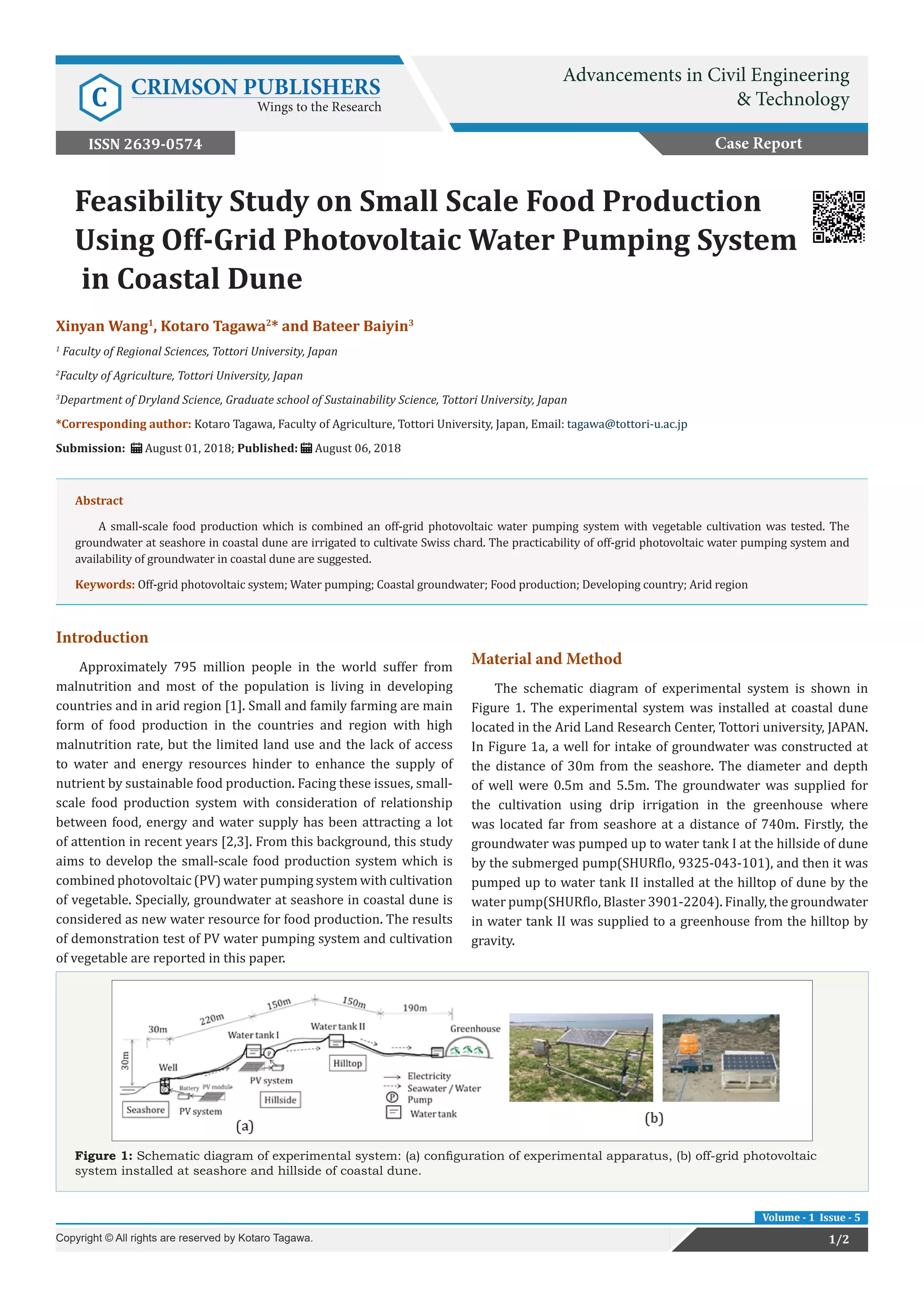 Feasibility Study on Small Scale Food Production Using Off-Grid ...