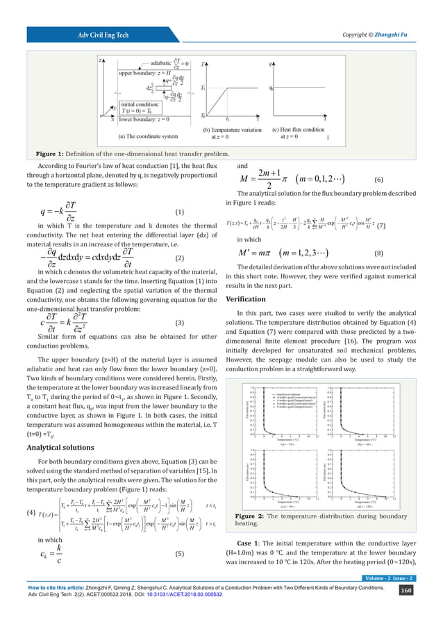 Analytical Solutions of a Conduction Problem with Two Different Kinds of Boundary Conditions ...