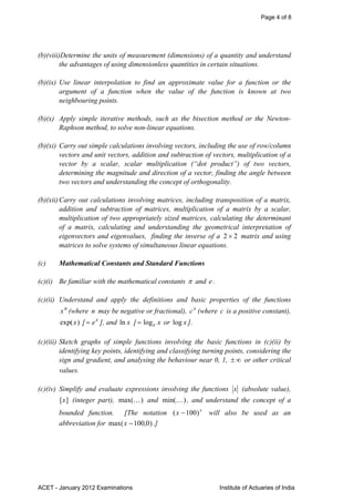 Acet syllabus 1 fac | PDF