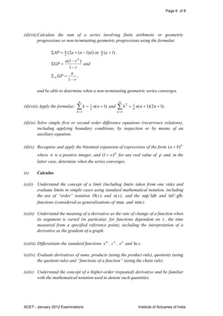 Acet syllabus 1 fac | PDF