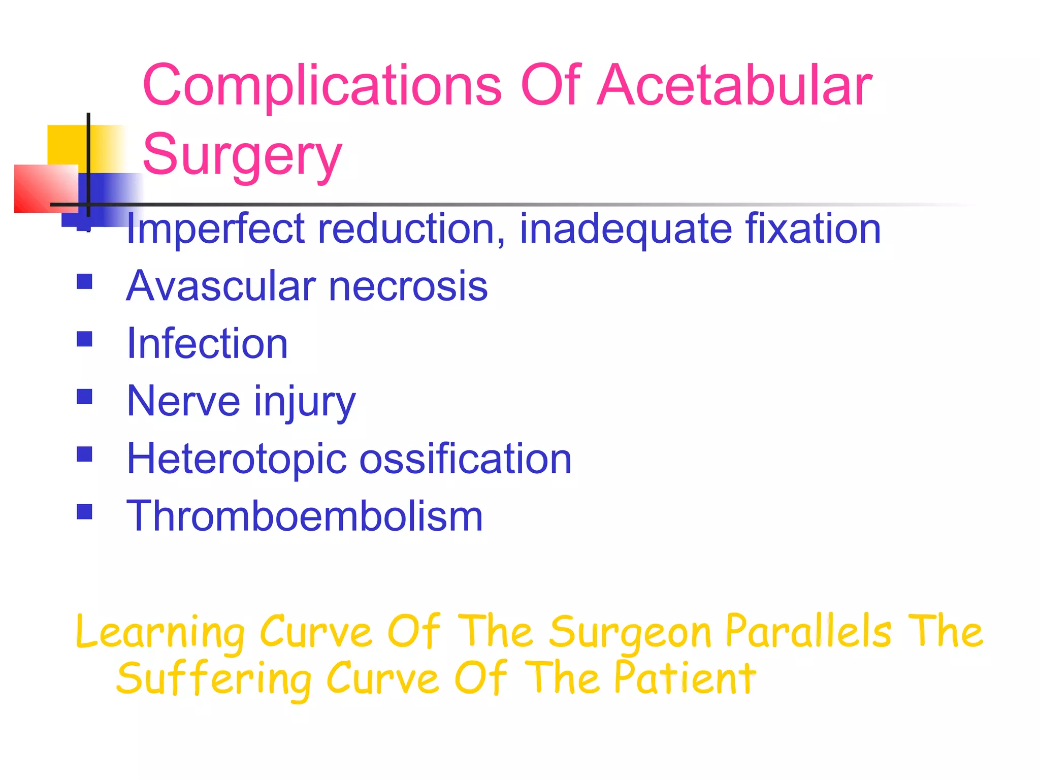 Acetabular fraacture management with surgical approaches | PPT