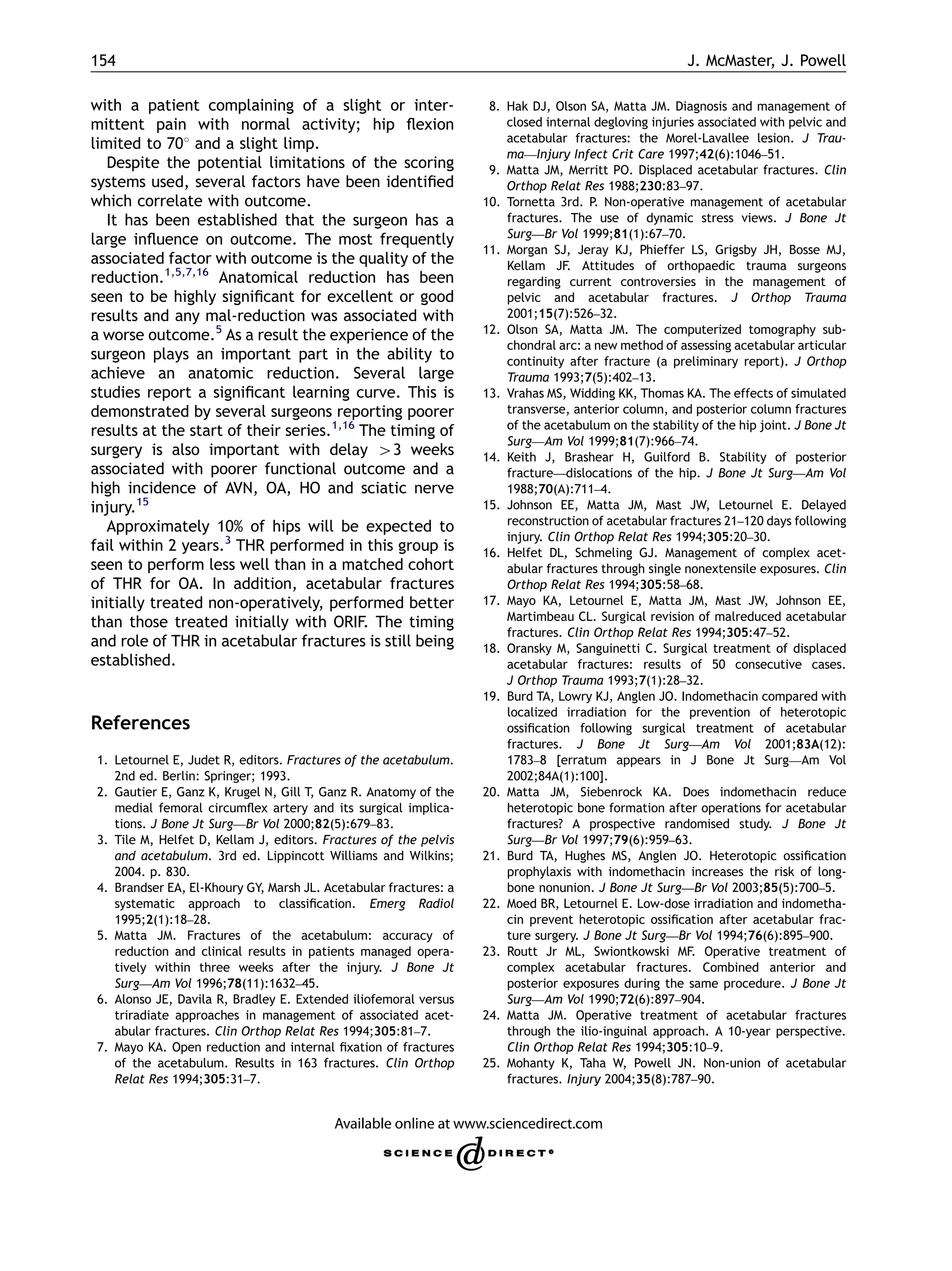 Acetabular fractures | PDF