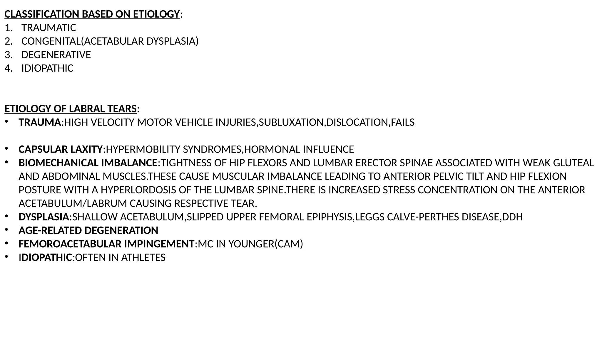 Acetabular Labral Tears: Anatomy, Diagnosis, and Management | PPTX