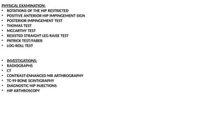 Acetabular Labral Tears: Anatomy, Diagnosis, and Management | PPTX
