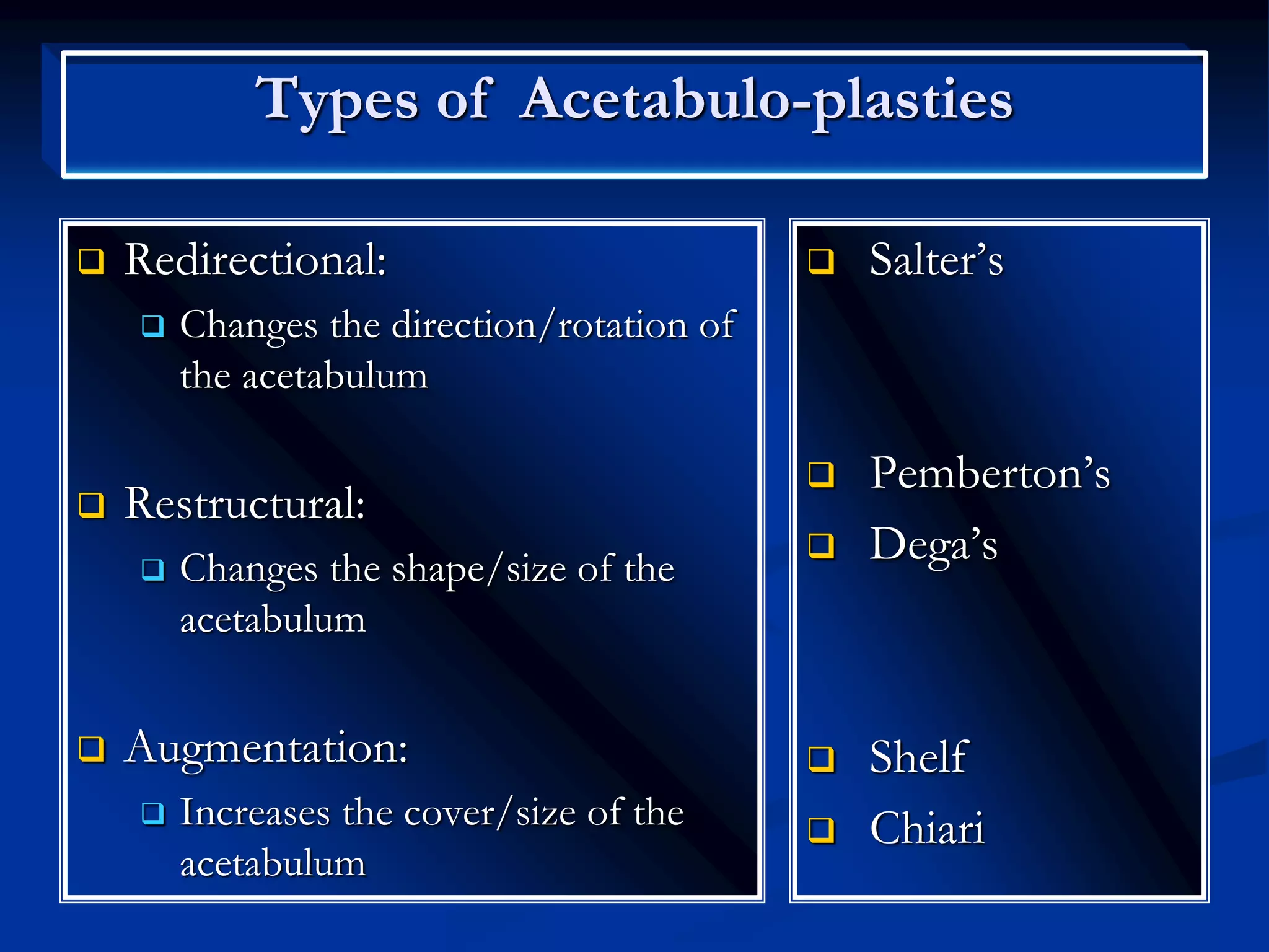 Acetabuloplasty indications | PPT