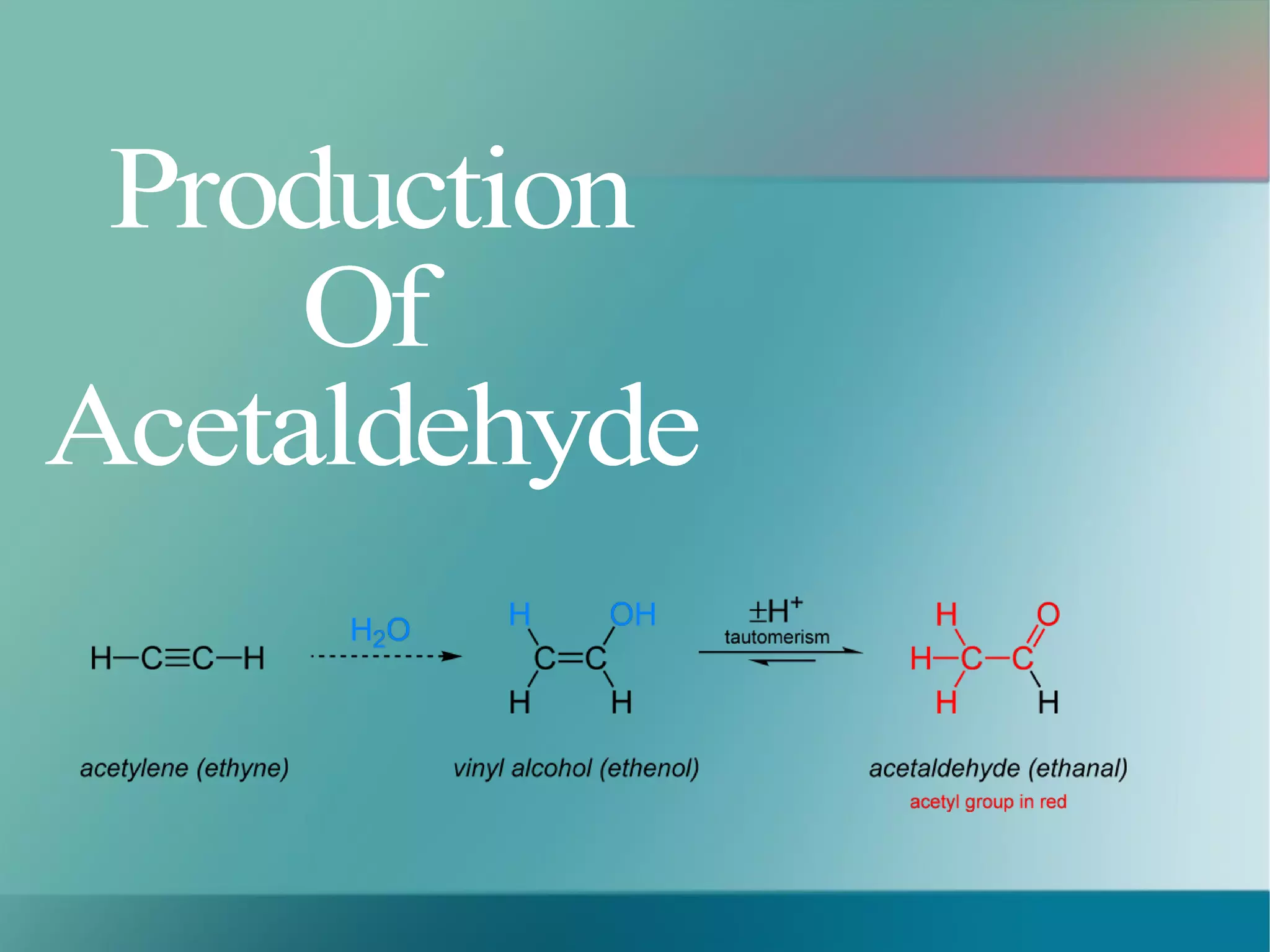 Acetaldehyde preparation method | PDF