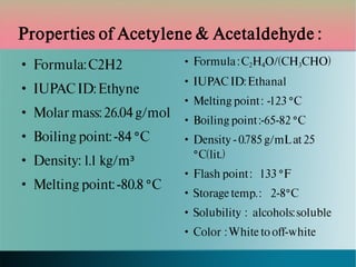 Acetaldehyde preparation method | PDF