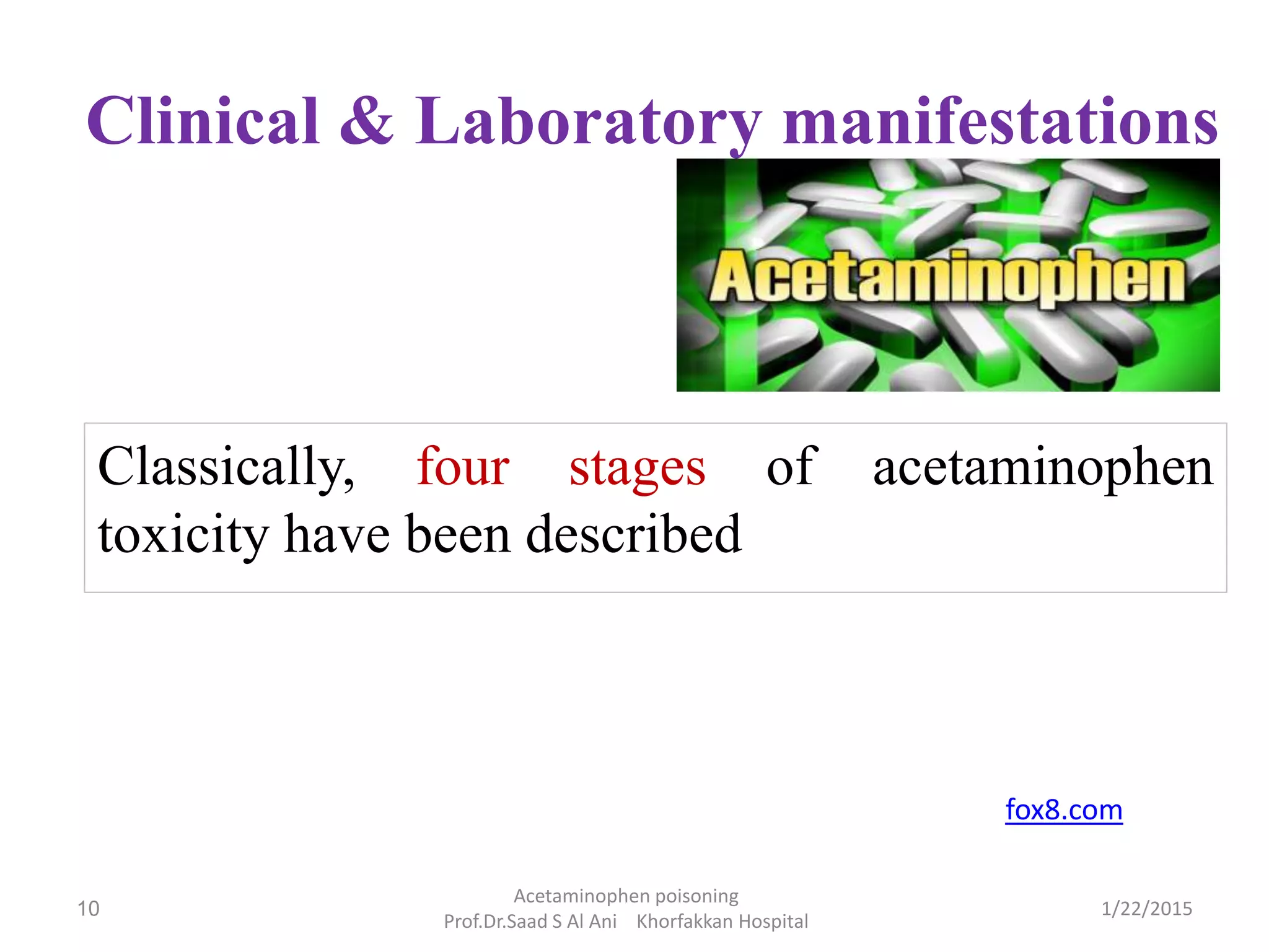 Acetaminophen poisoning | PPTX