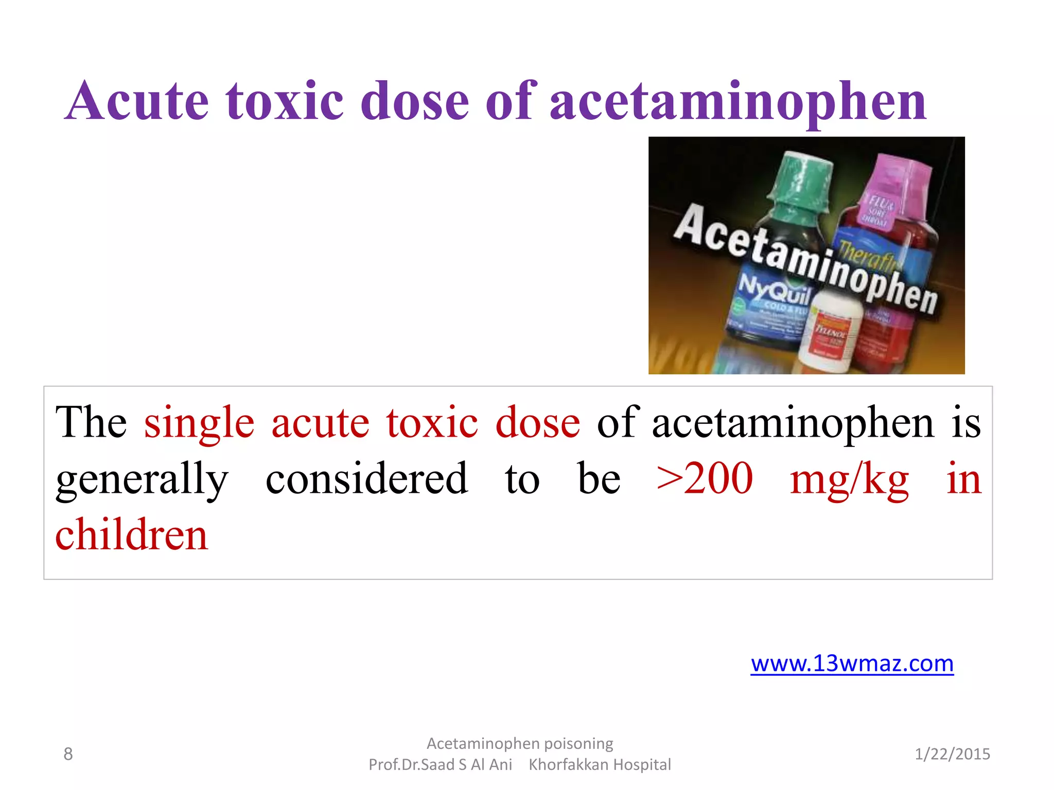 Acetaminophen poisoning | PPTX