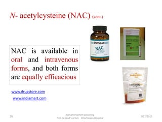 Acetaminophen poisoning | PPTX