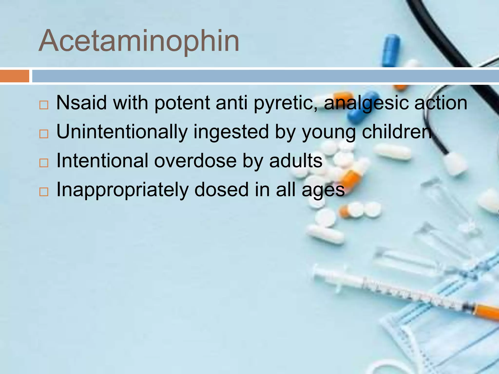 Acetaminophen poisoning | PPTX