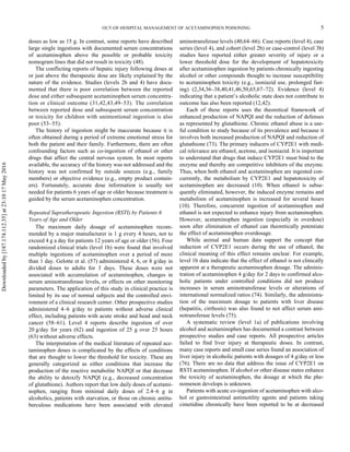 Acetaminophen poisoning an evidence based consensus guideline for out ...
