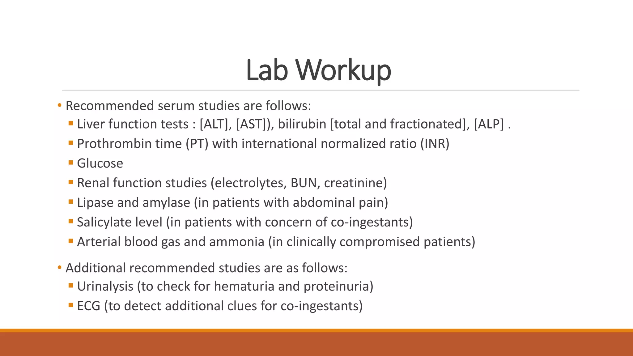Acetaminophen poisoning in pediatrics | PPTX