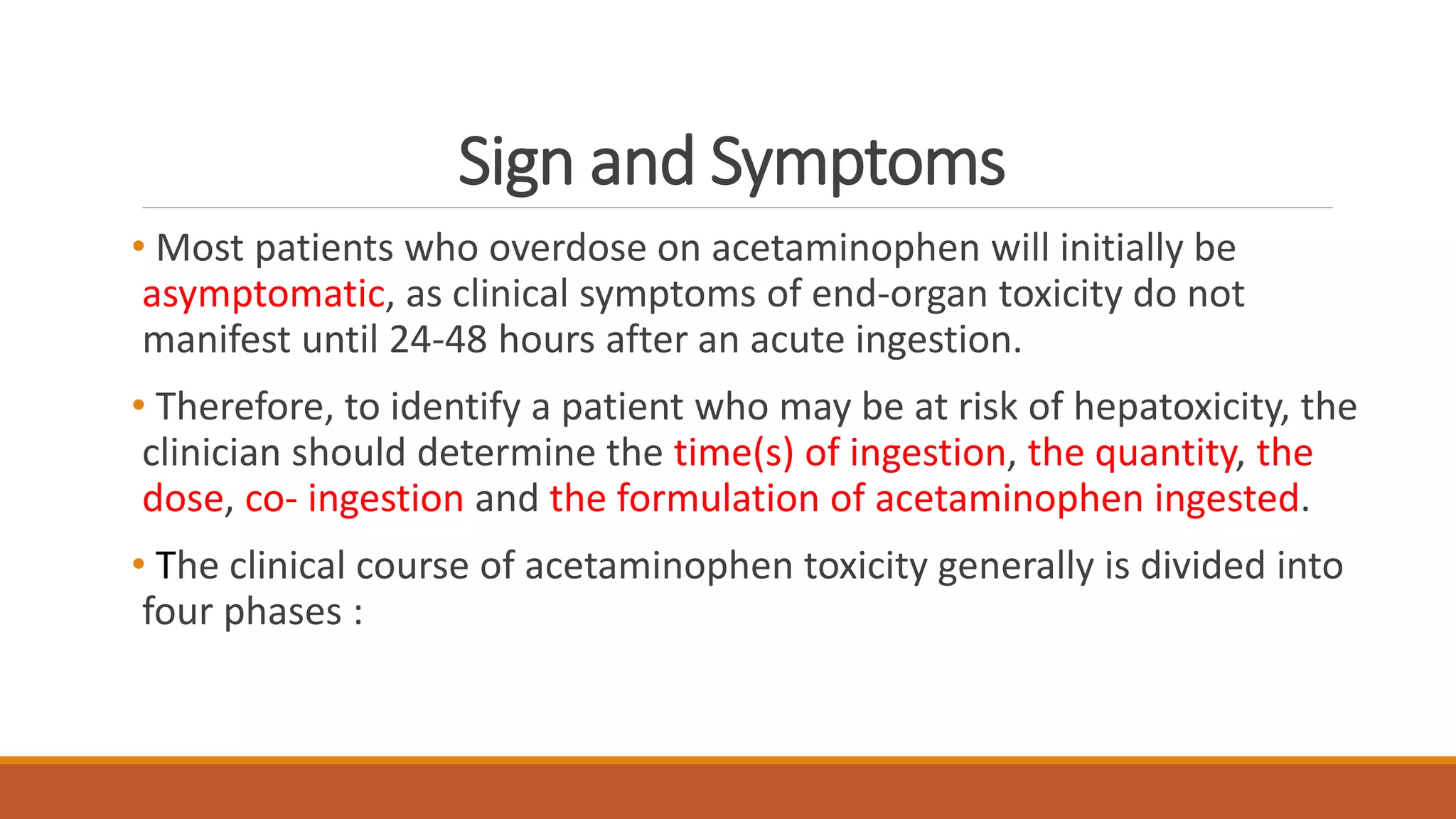 Acetaminophen poisoning in pediatrics | PPTX