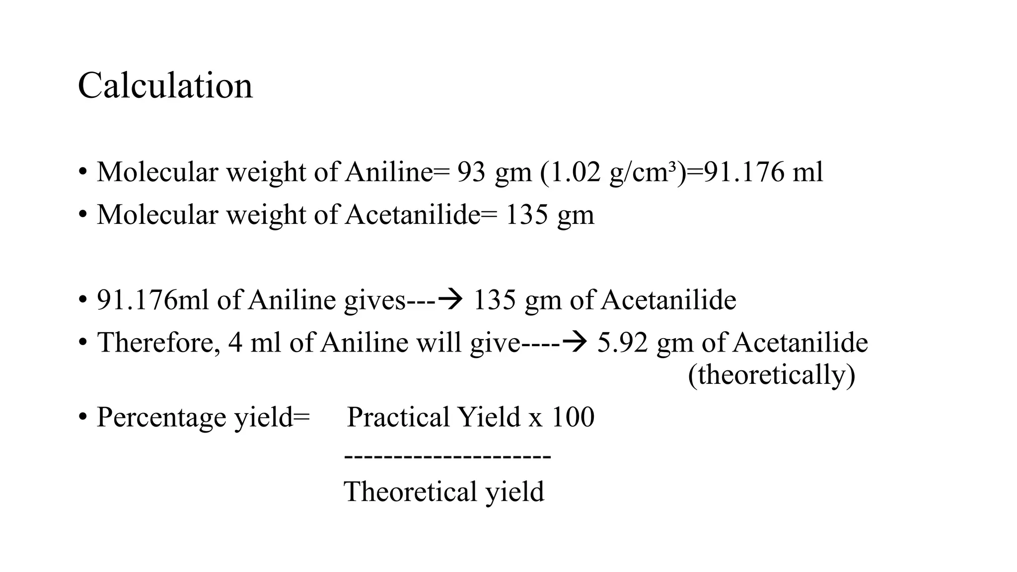 Acetanilide synthesis | PPTX
