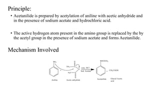 Acetanilide synthesis | PPTX