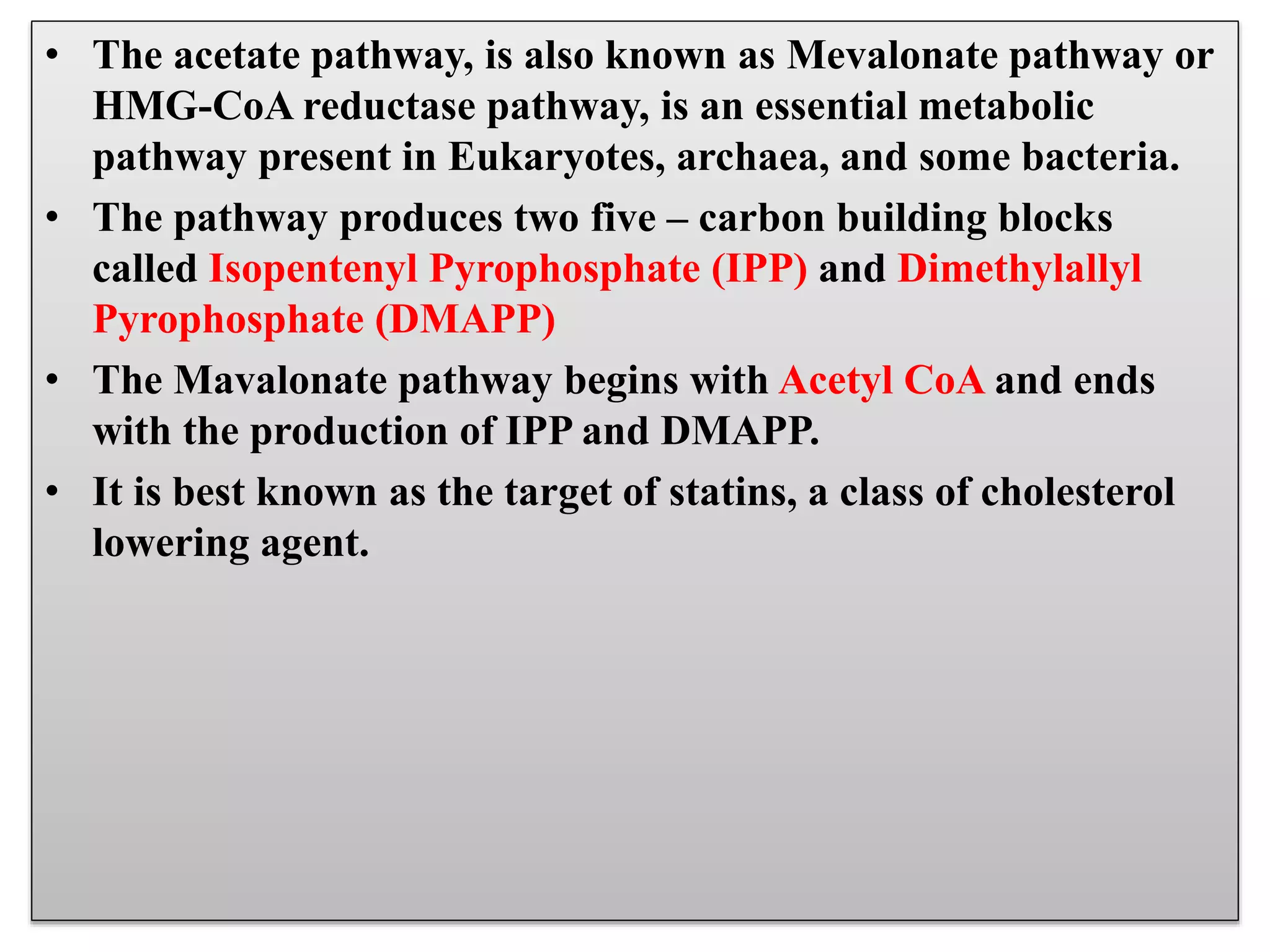 Acetate acid pathway | PPTX