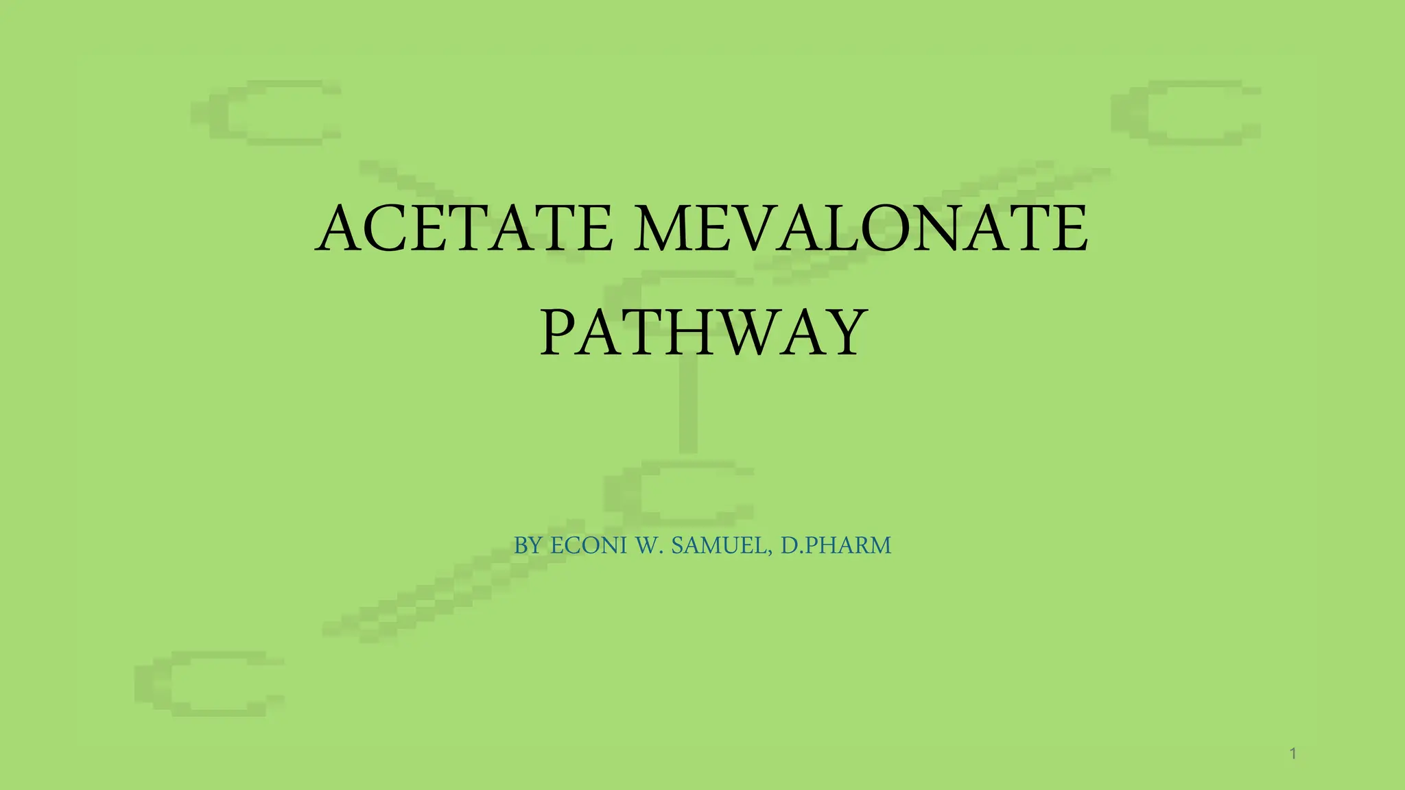 Acetate mevalonate pathway (mevalonic acid pathway).pdf