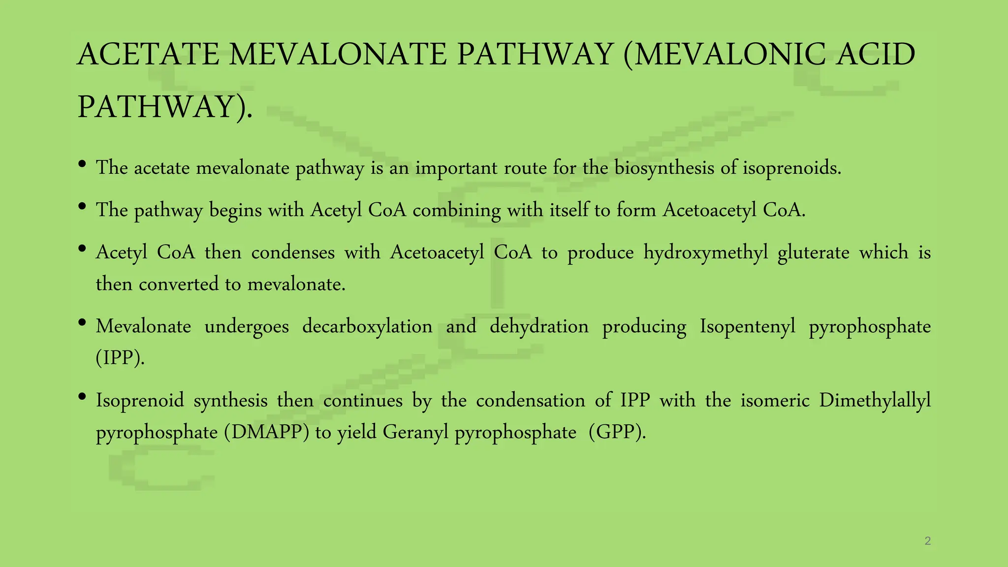 Acetate mevalonate pathway (mevalonic acid pathway).pdf