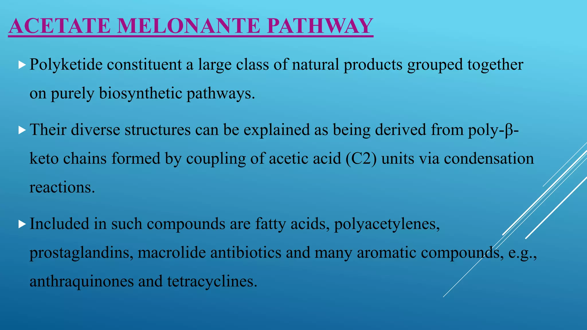 Acetate pathway, acetate Mevalonate pathway/ Isoprenoid pathway ...