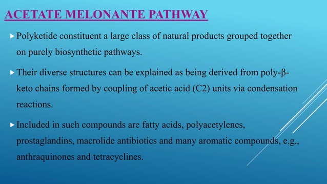 Acetate pathway, acetate Mevalonate pathway/ Isoprenoid pathway ...
