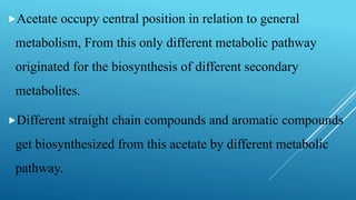 Acetate pathway, acetate Mevalonate pathway/ Isoprenoid pathway ...