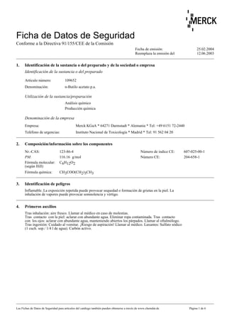 Acetato de butilo | PDF
