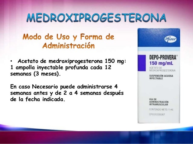Acetato de medroxiprogesterona