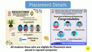 acet college mechanical engineering info.pptx | College Education | Education