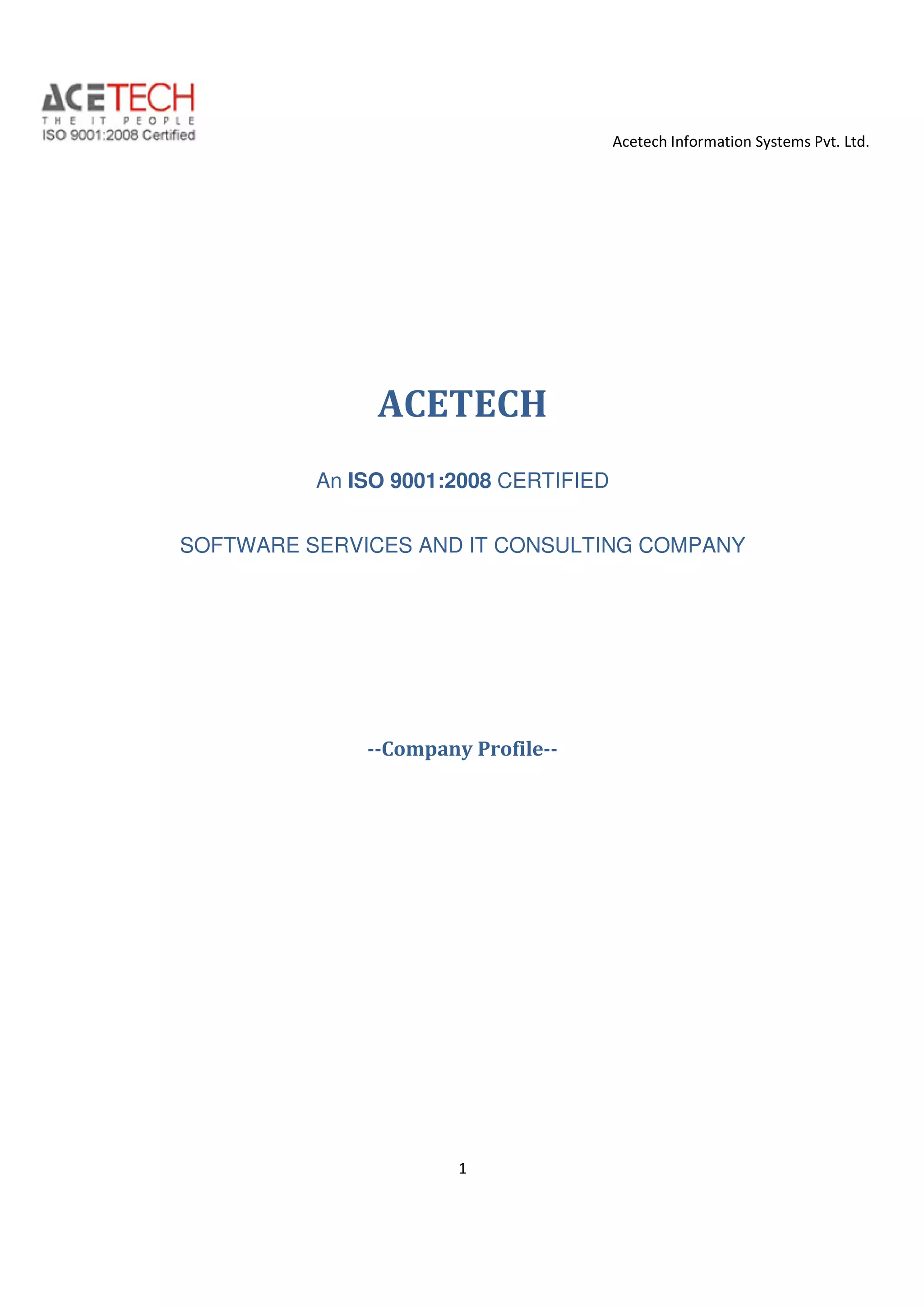 Acetech company profile | PDF