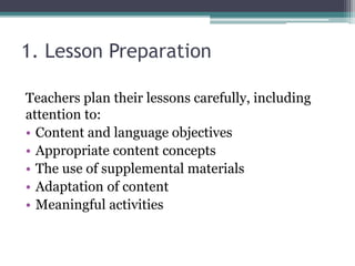 The SIOP model...an Overview | PPTX | Homework and Study | Education