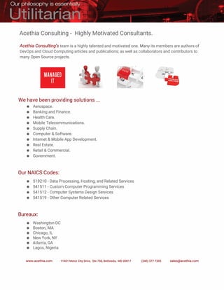 Acethia's brochure | PDF