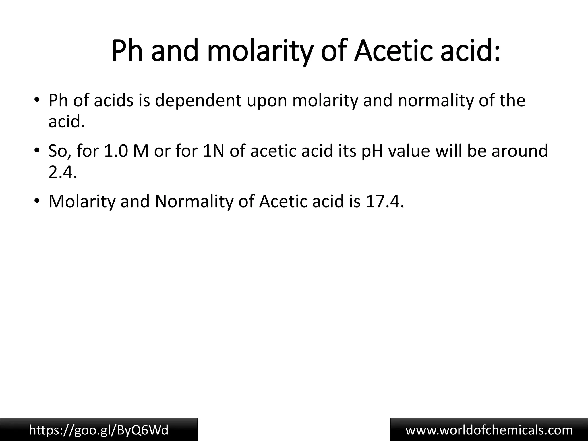 Few things about Acetic acid you must know | PPTX
