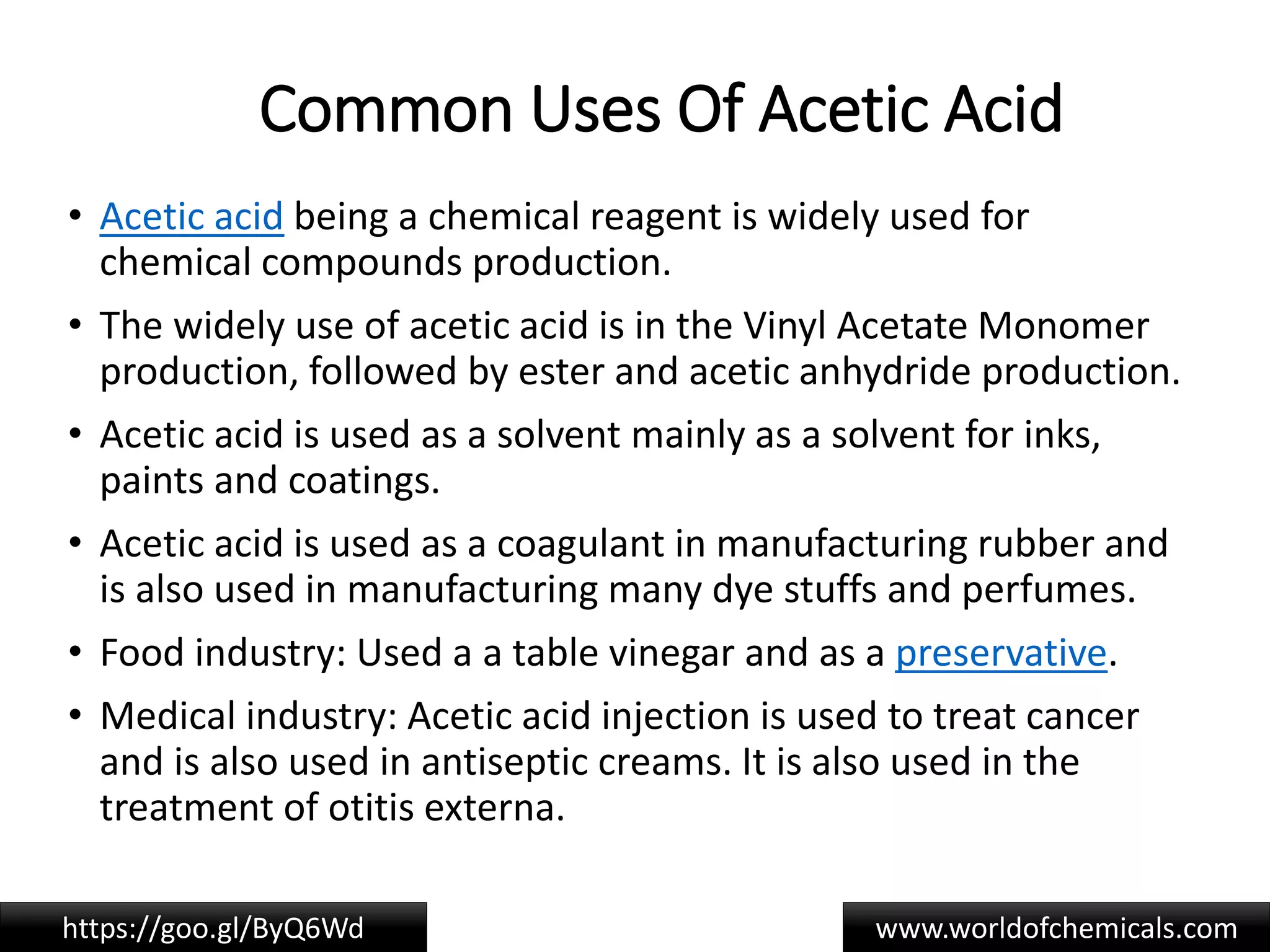 Few things about Acetic acid you must know | PPTX