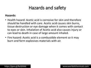 Few things about Acetic acid you must know | PPTX