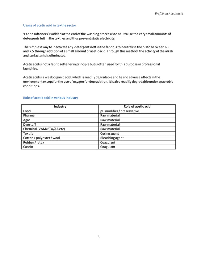 Acetic acid | PDF