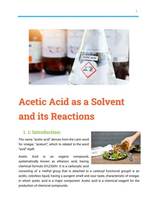 Acetic Acid as a Solvent and its Reactions-2.pdf